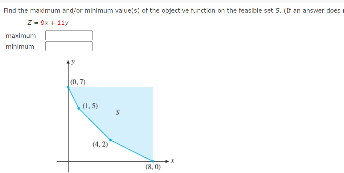 Solved Find the maximum and/or minimum value(s) ﻿of the | Chegg.com