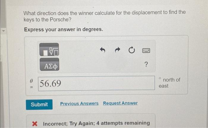 What direction does the winner calculate for the | Chegg.com