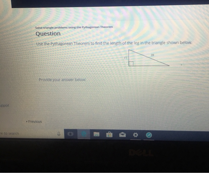 Solved Solve triangle problems using the Pythagorean Theorem | Chegg.com