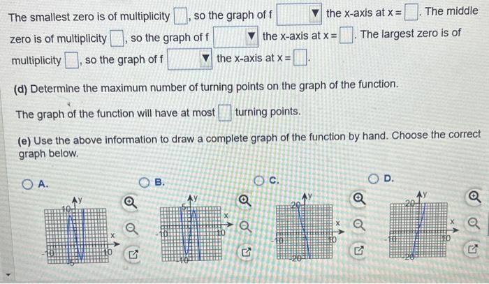 Solved Analyze the polynomial function f(x)=x3+x2−6x. Answer | Chegg.com