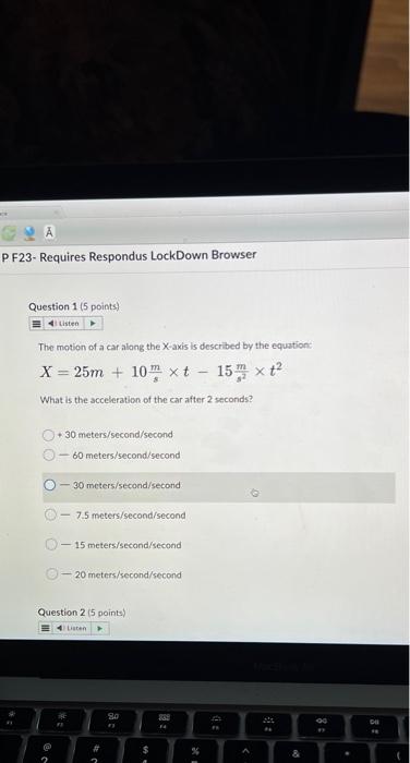 Solved ce Ā P F23- Requires Respondus LockDown Browser F1 | Chegg.com