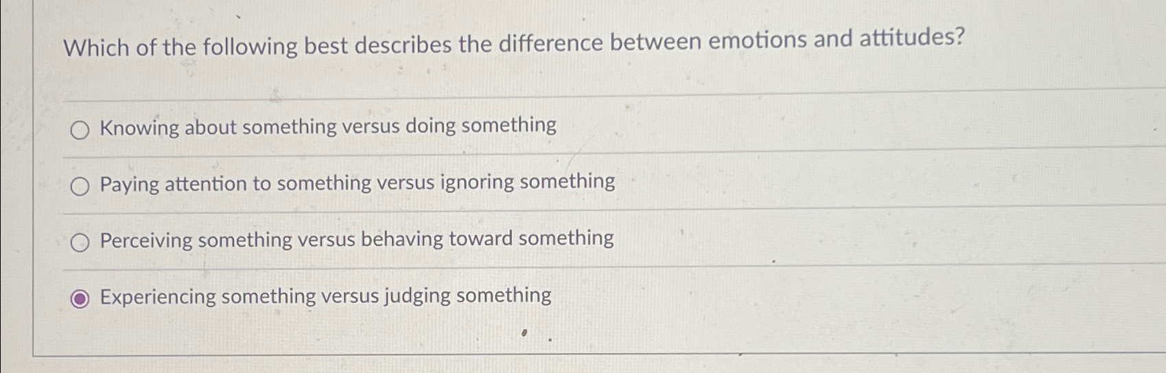 Solved Which of the following best describes the difference | Chegg.com