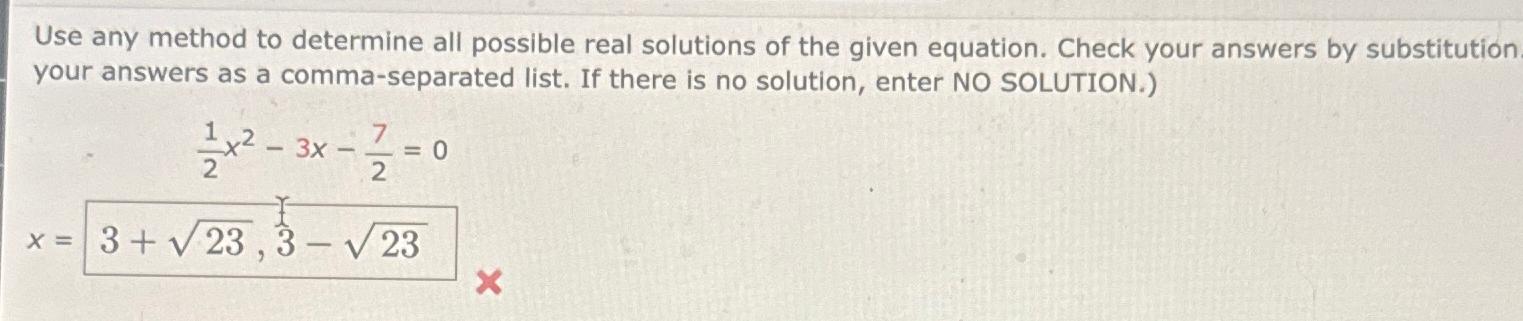 Solved Use any method to determine all possible real | Chegg.com