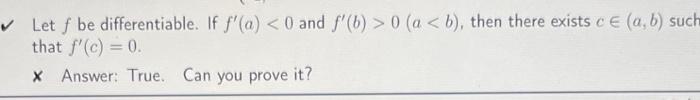 Solved Let f be differentiable. If f′(a) 0(a | Chegg.com