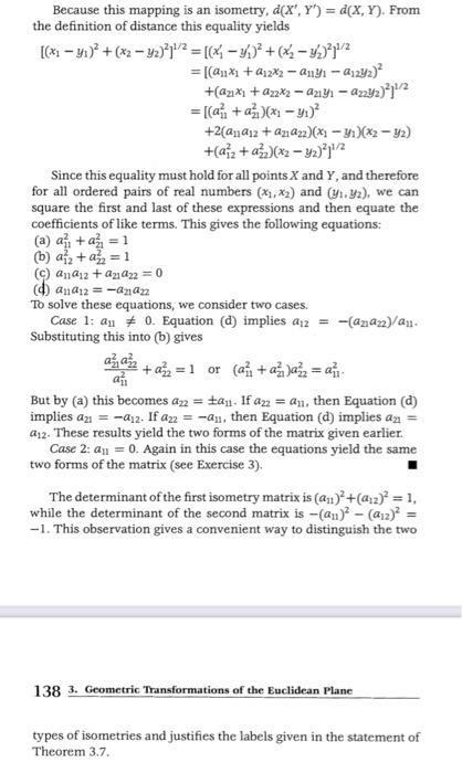 Solved 1. Find both a direct isometry and an indirect | Chegg.com