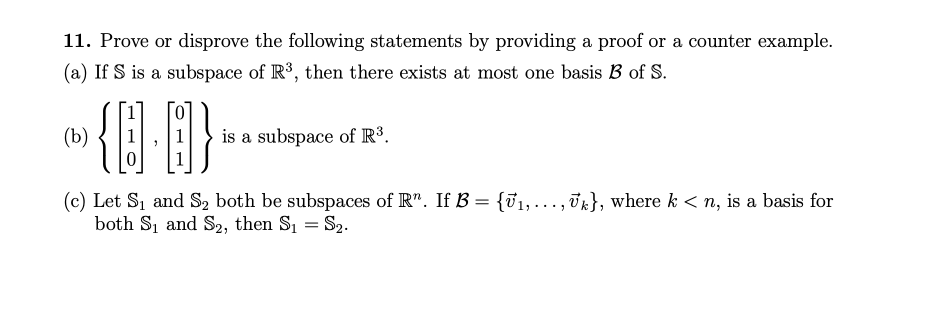 Solved Prove or disprove the following statements by | Chegg.com