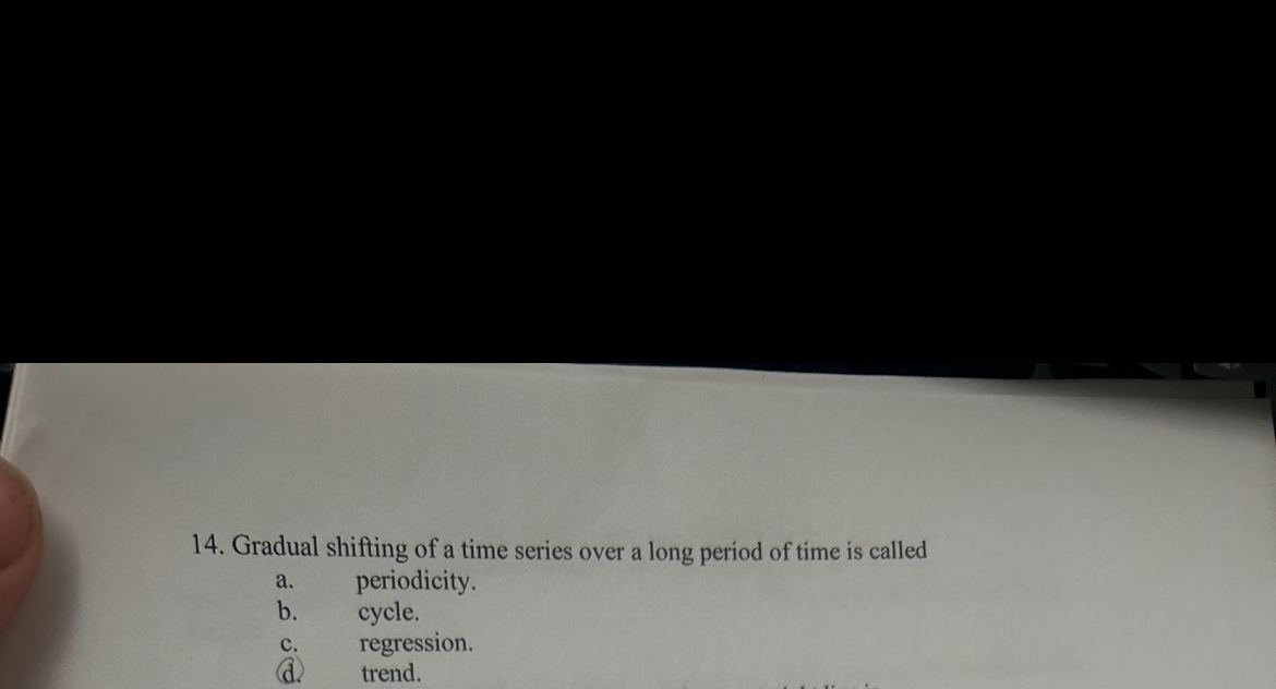 Solved Gradual shifting of a time series over a long period | Chegg.com