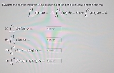 Solved Evaluate the definite integrals using properties of | Chegg.com