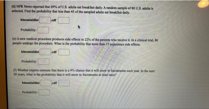 Solved Hint: Desmos command: binomialdist(n, p).cdf(min, | Chegg.com