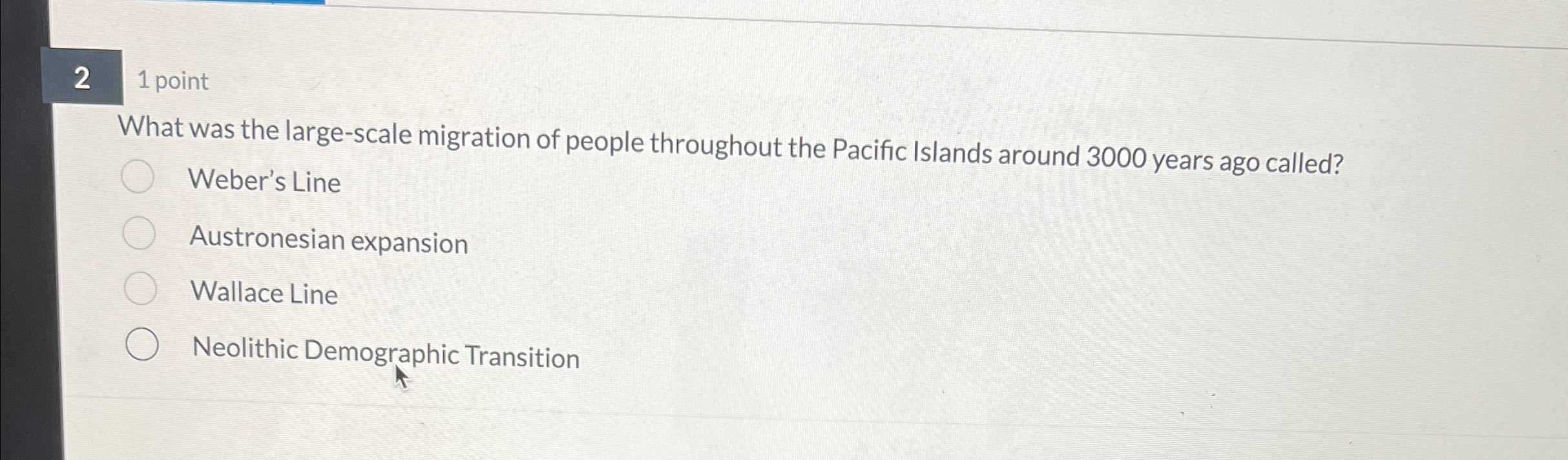 Solved 21 ﻿pointWhat was the large-scale migration of people | Chegg.com