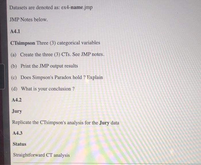 Solved CTsimpson Three (3) categorical variables (a) Create | Chegg.com