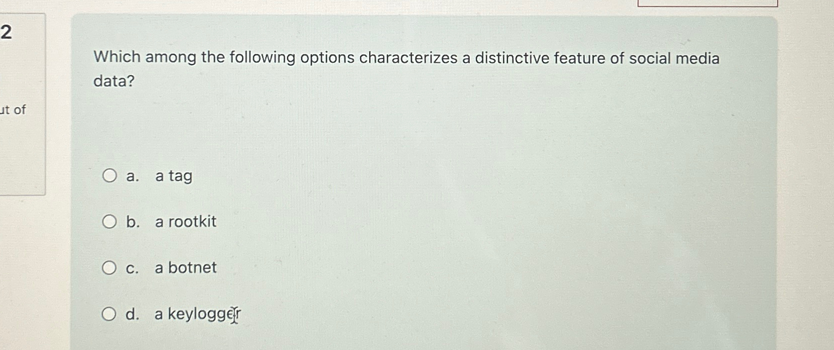 Solved Which among the following options characterizes a | Chegg.com