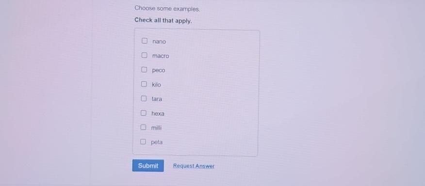 Solved Choose some examples.Check all that | Chegg.com