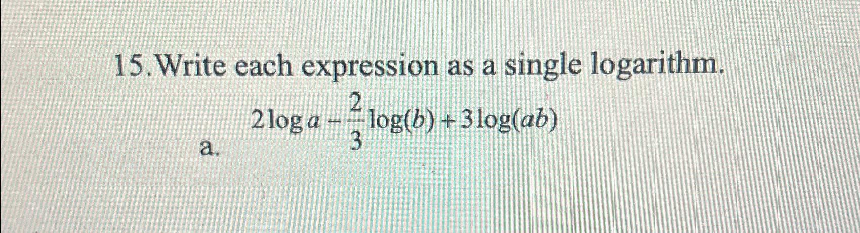 Solved Write each expression as a single | Chegg.com