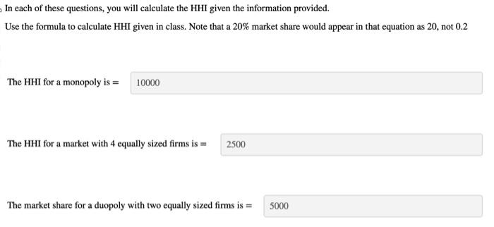 Solved In each of these questions, you will calculate the | Chegg.com