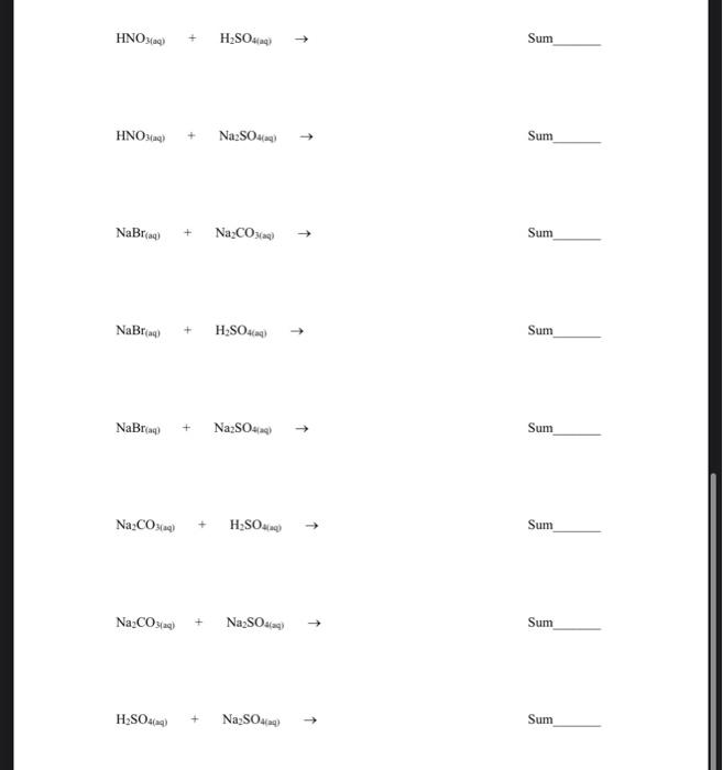 Solved 1. First, write and balance the molecular form of the | Chegg.com
