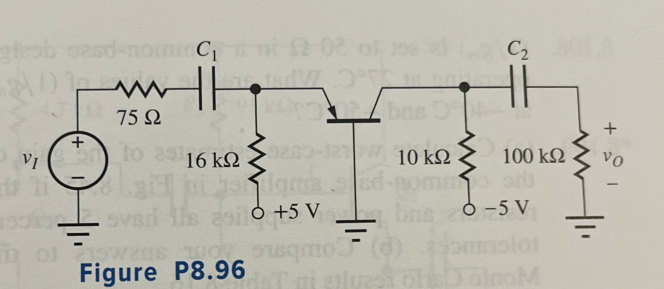 Solved 8.96. (a) ﻿Choose values of C1 ﻿and C2 ﻿in Fig. P8.96 | Chegg.com