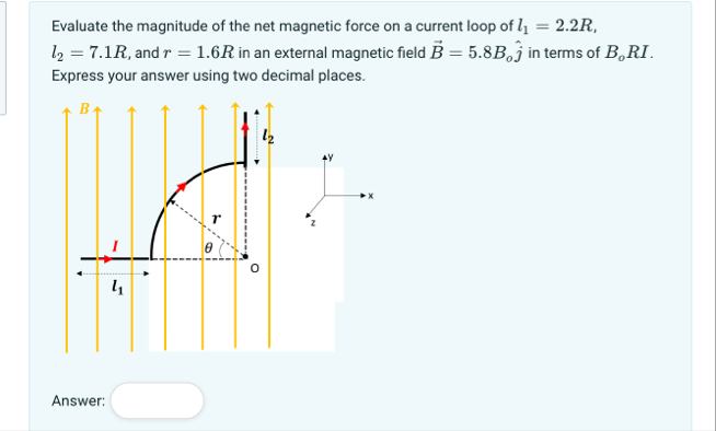 Solved Evaluate the magnitude of the net magnetic force on a | Chegg.com