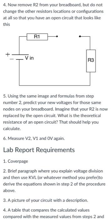Solved Procedure 1. Build this circuit on your breadboard, | Chegg.com