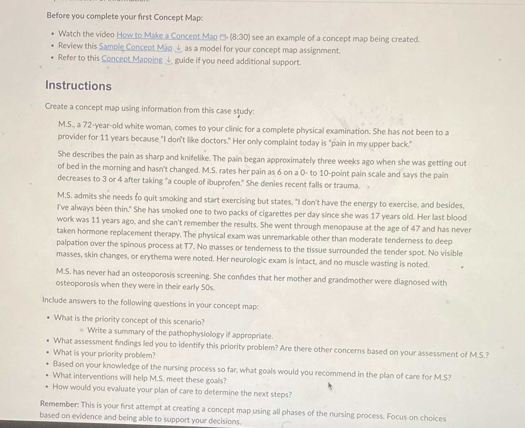 Solved Before you complete your first Concept Map:Watch the | Chegg.com