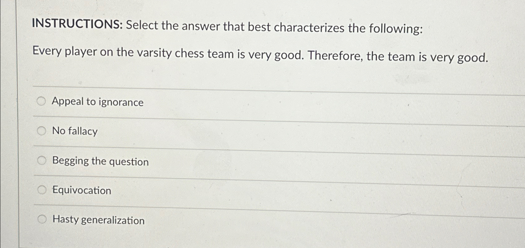 Solved INSTRUCTIONS: Select the answer that best | Chegg.com