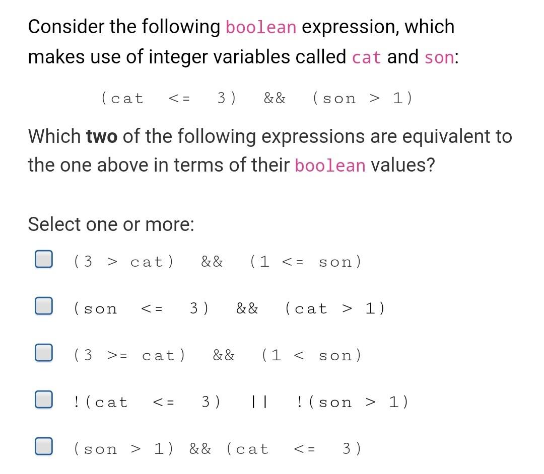 Solved Consider the following boolean expression, which | Chegg.com