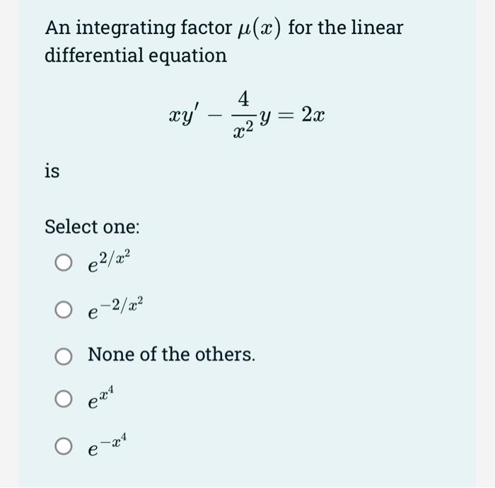 Solved The equation x2y′−(2x−sinx)y=3cosx is a first order | Chegg.com