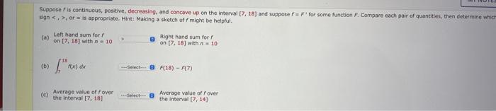 Solved Suppose f is continuous, positive, decreasing, and | Chegg.com