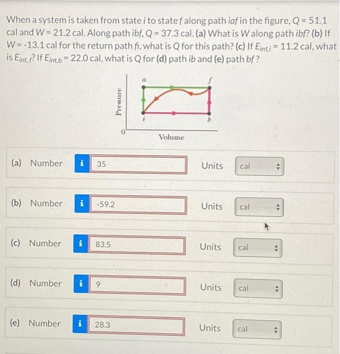 Solved When a system is taken from state \\( i \\) to state | Chegg.com