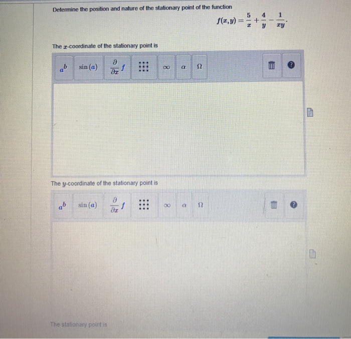 Solved Determine the position and nature of the stationary | Chegg.com