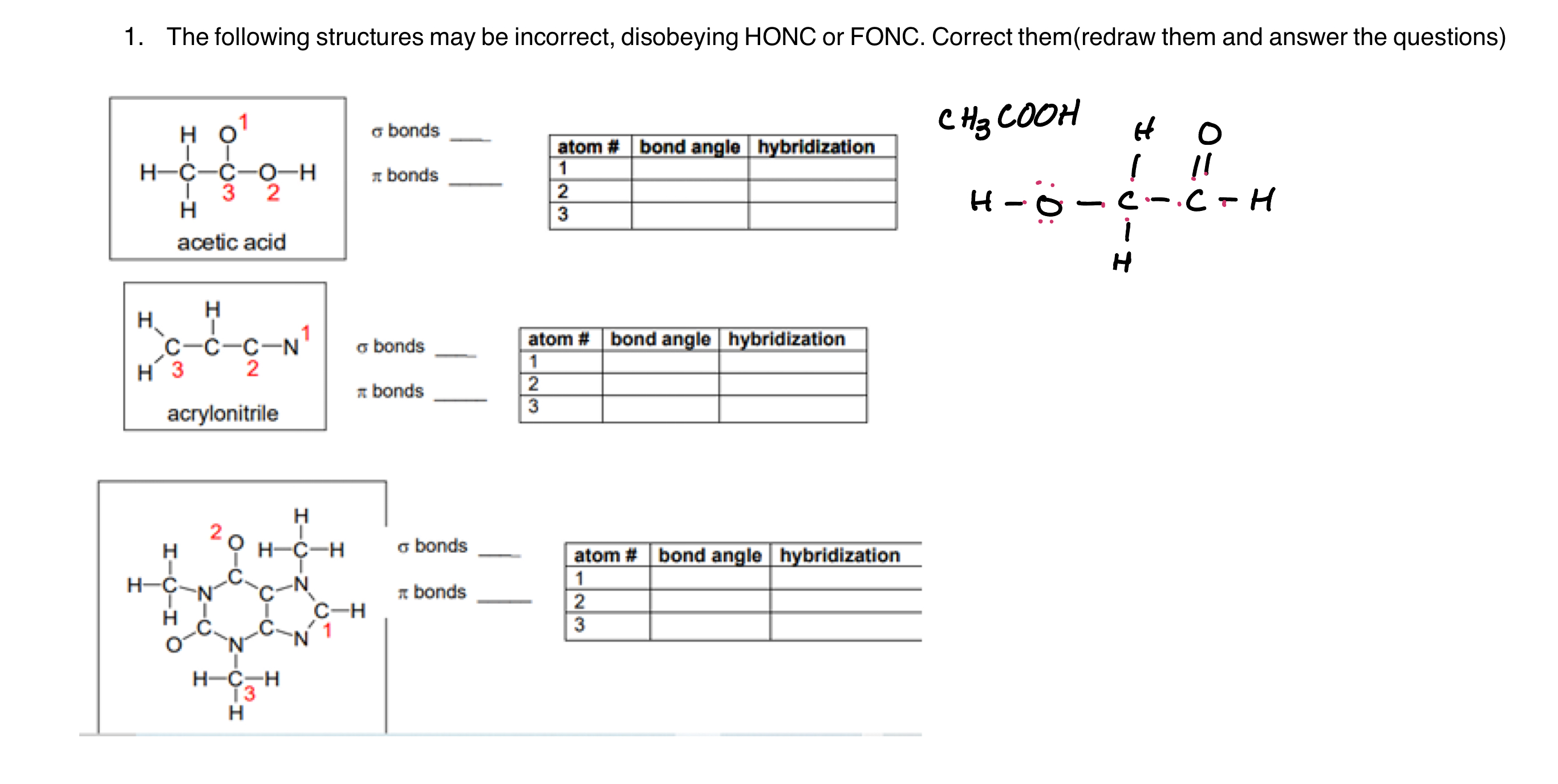 Solved The following structures may be incorrect, disobeying | Chegg.com