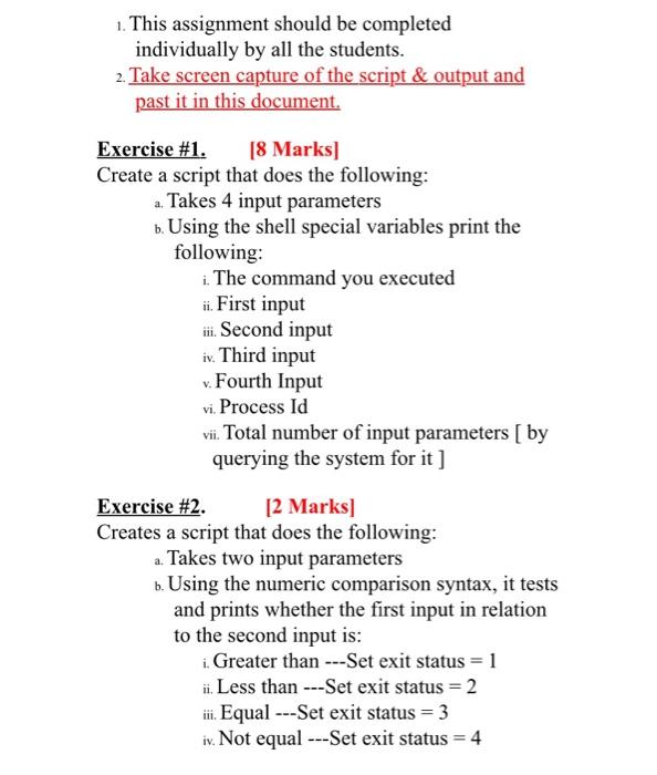 Solved 1. This assignment should be completed individually | Chegg.com