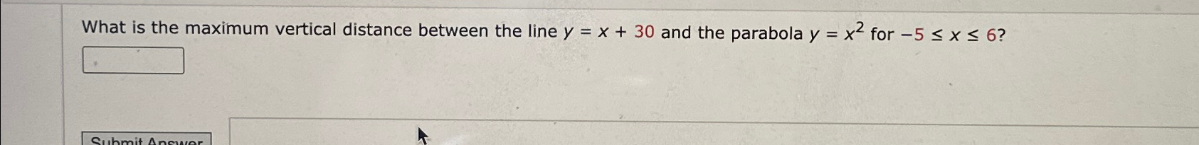 Solved What is the maximum vertical distance between the | Chegg.com