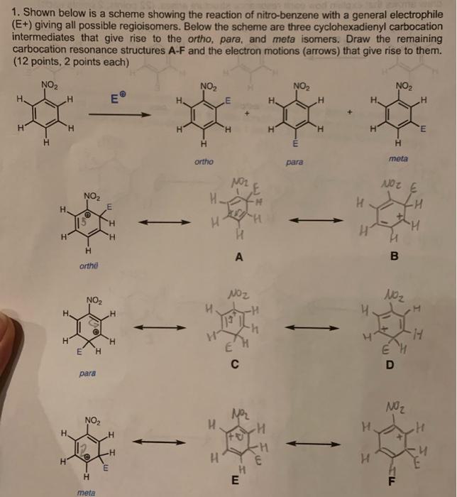 Solved 3. Anisole is much more reactive than nitro-benzene | Chegg.com