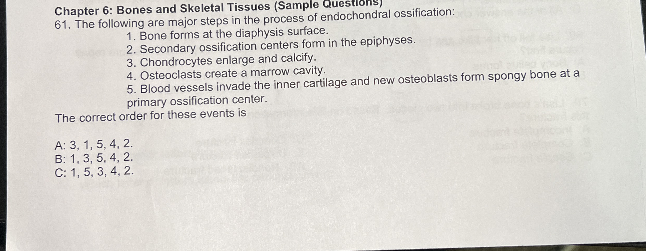 Solved Chapter 6: Bones and Skeletal Tissues (Sample | Chegg.com