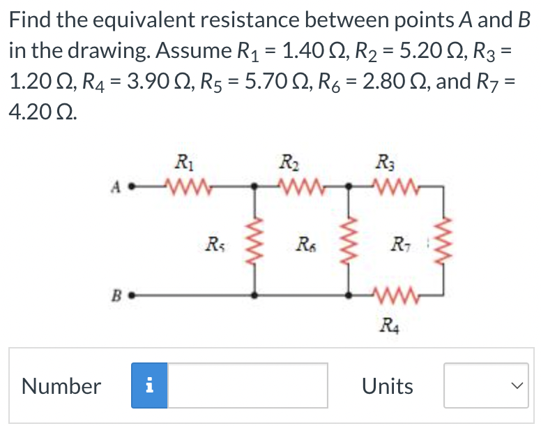 Solved Find the equivalent resistance between points A and | Chegg.com