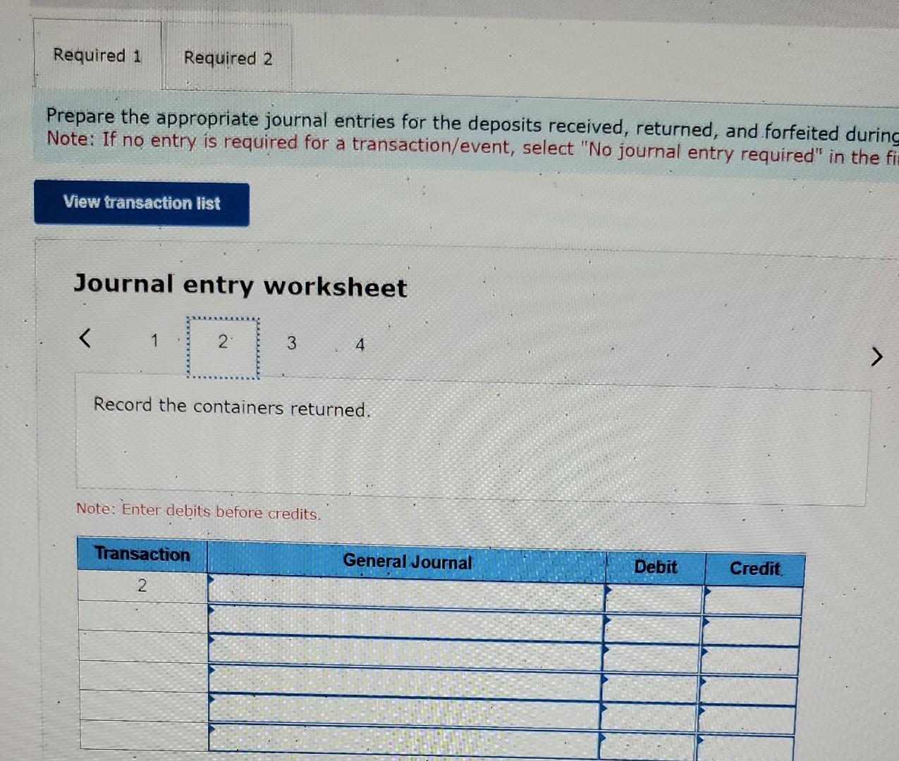 Solved Exercise 13-7 (Static) Customer deposits; financial | Chegg.com