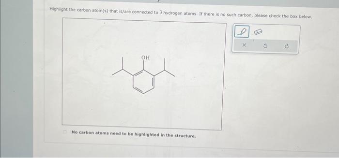 Solved Consider the structure of propofol Part 1: Highlight | Chegg.com