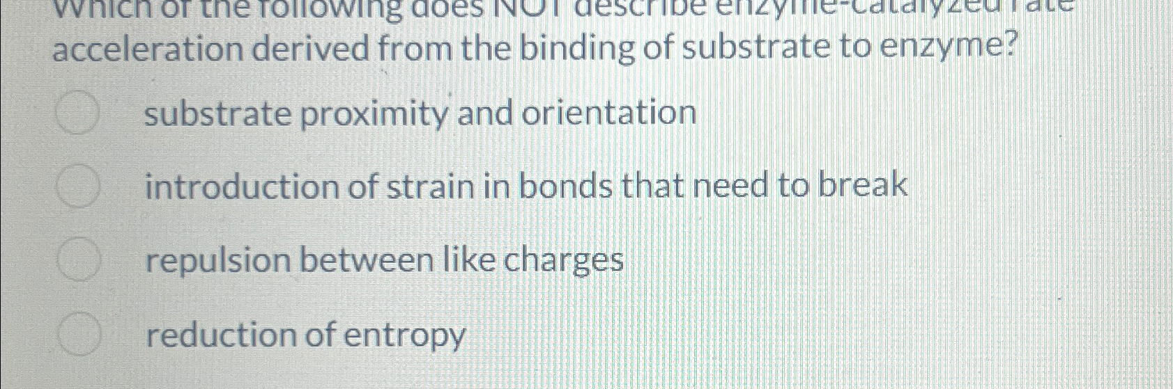 Solved acceleration derived from the binding of substrate to | Chegg.com