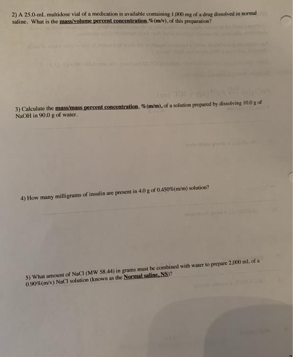 Solved CH151 - Homework Assignment, CHE 1) When dissolved in | Chegg.com