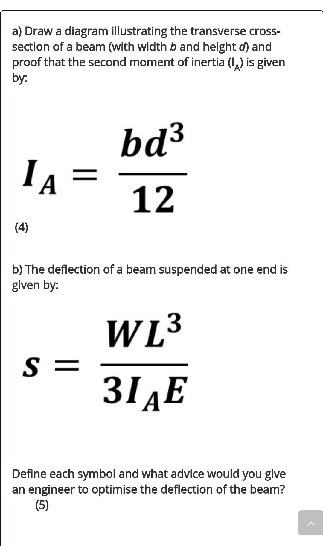 Solved a) Draw a diagram illustrating the transverse cross- | Chegg.com