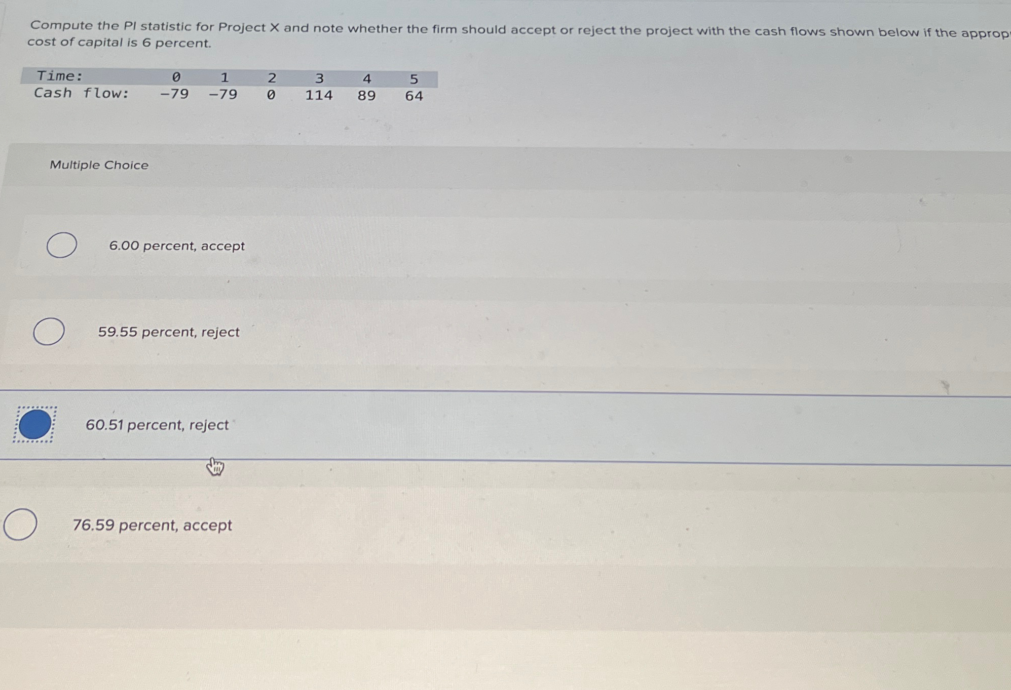 Solved Compute the PI statistic for Project x ﻿and note | Chegg.com