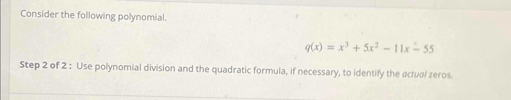 Solved Consider the following | Chegg.com