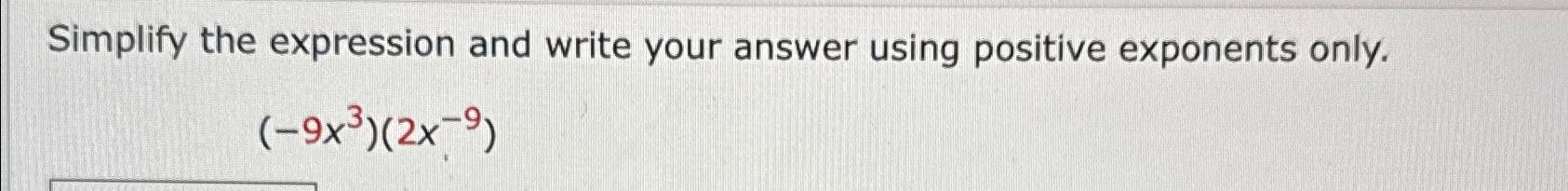 Solved Simplify the expression and write your answer using | Chegg.com