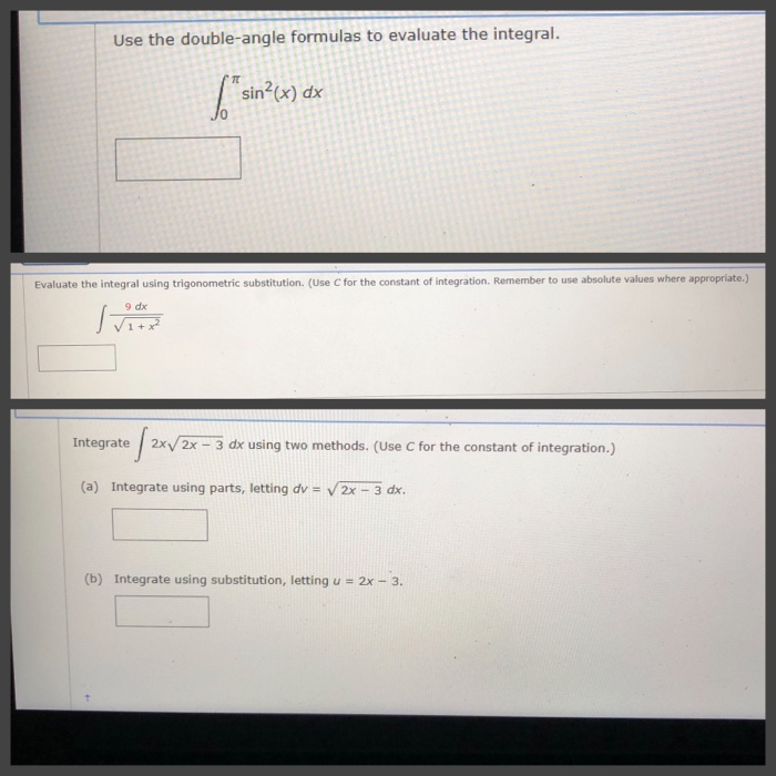 Solved Use the double-angle formulas to evaluate the | Chegg.com