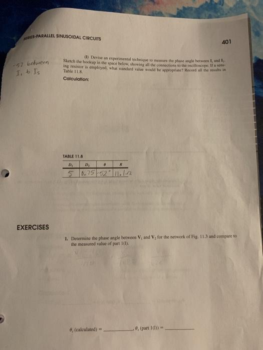 Part 3 R-L-C Series-Parallel Network (a) Construct | Chegg.com
