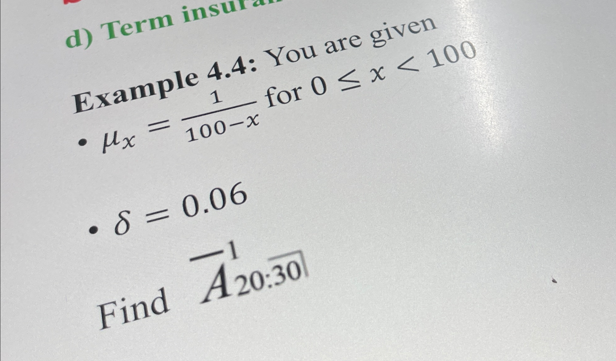 Solved Example 4.4: You are givenμx=1100-x ﻿for | Chegg.com