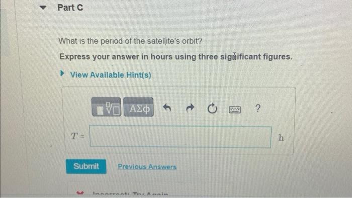 Solved A satellite used in a cellular telephone network has | Chegg.com