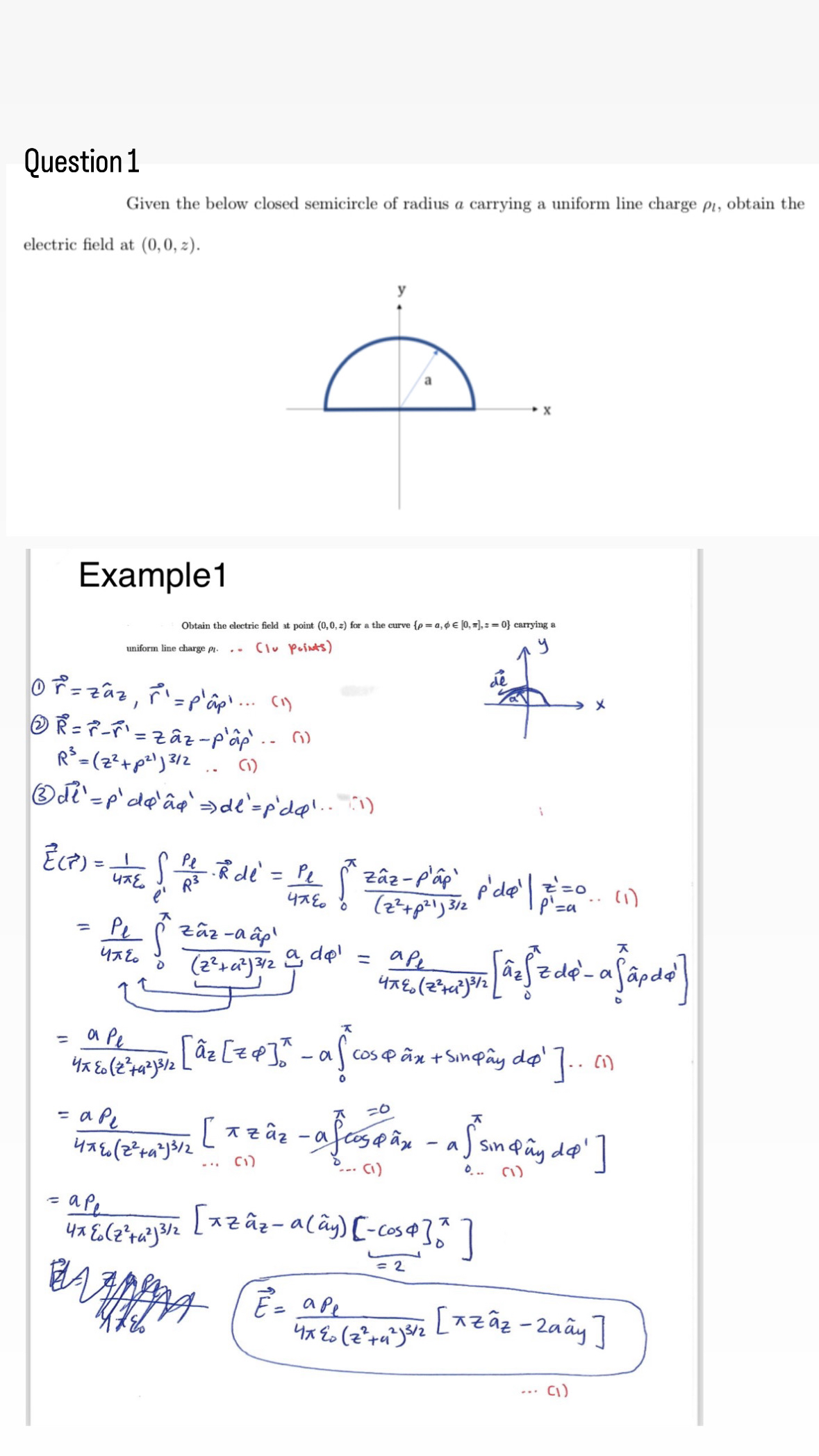 Solved Solve question one in a similar way to example 1 | Chegg.com