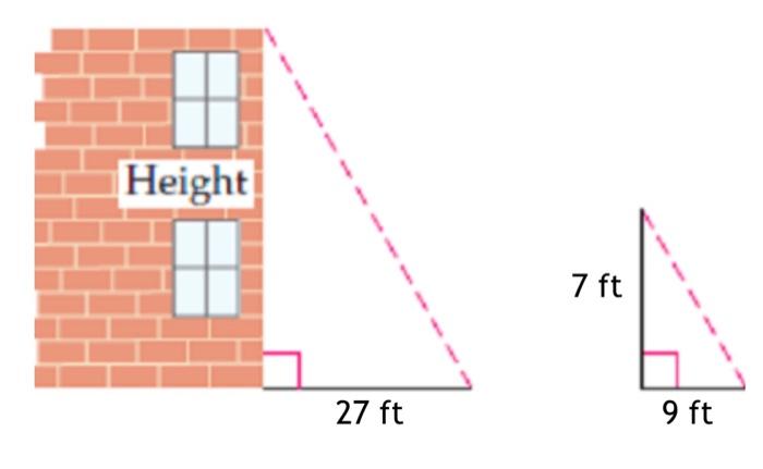 Solved Mark is 7 ft tall and casts a 9 ft shadow. The | Chegg.com